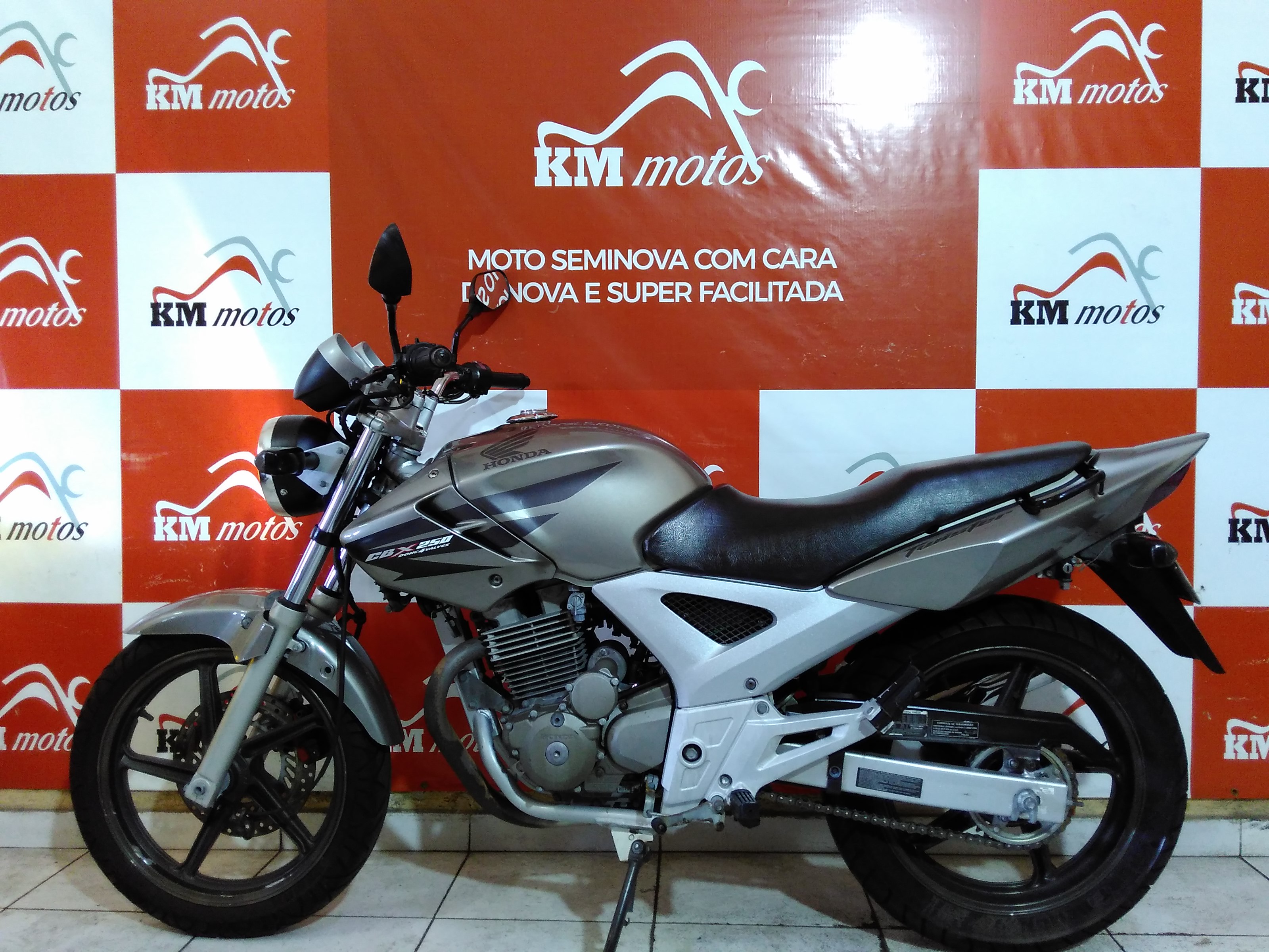 Honda Cbx 250 Twister 2008 Cinza Km Motos Sua Loja De Motos Semi Novas