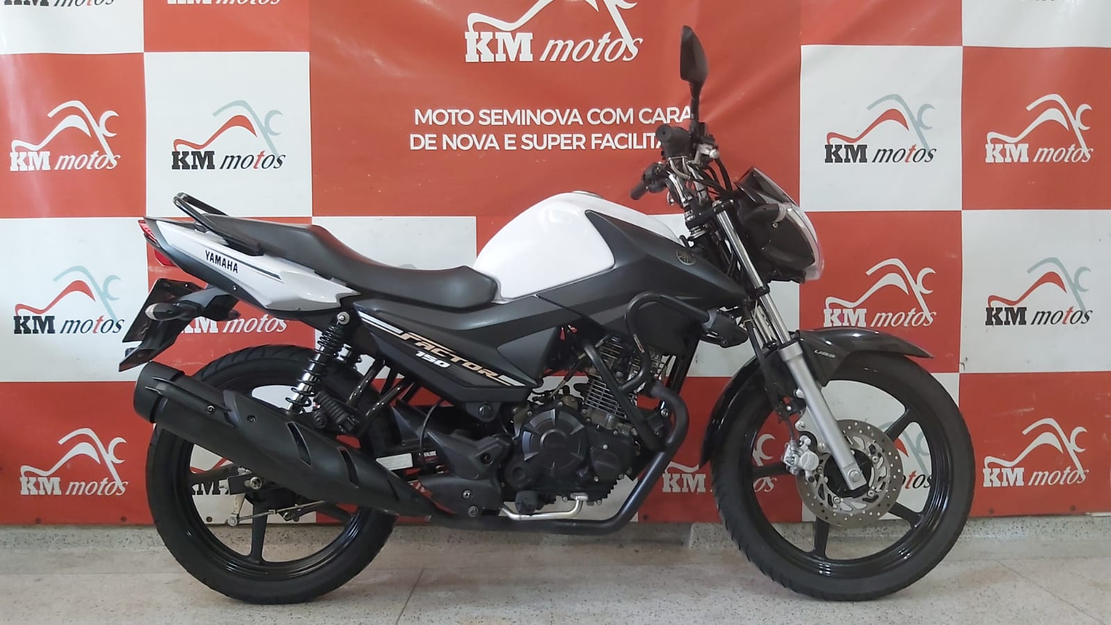Yamaha YBR 150 Factor ED BlueFlex UBS 2021 Branca | KM Motos | Sua Loja de Motos Semi Novas