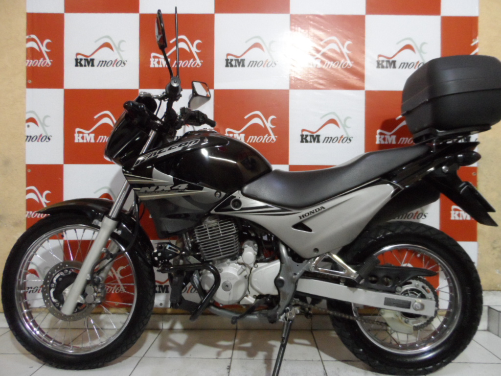Honda Nx 400 Falcon Preta 2008 | KM Motos | Sua Loja de Motos Seminovas