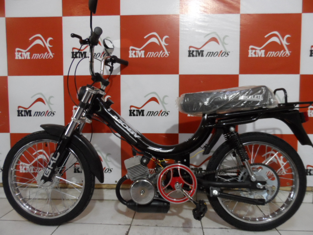 Mobylete 50 Cc Preta | KM Motos | Sua Loja de Motos Semi Novas