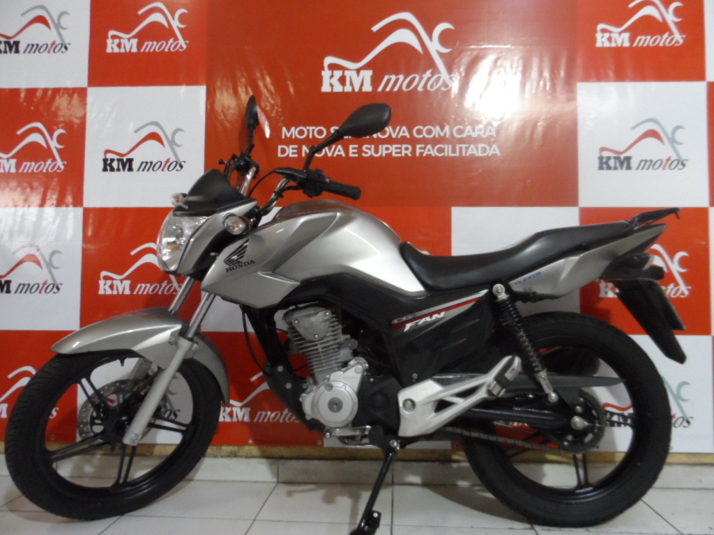 Honda Fan 160 ESDI Prata 2016 | KM Motos | Sua Loja de Motos Seminovas