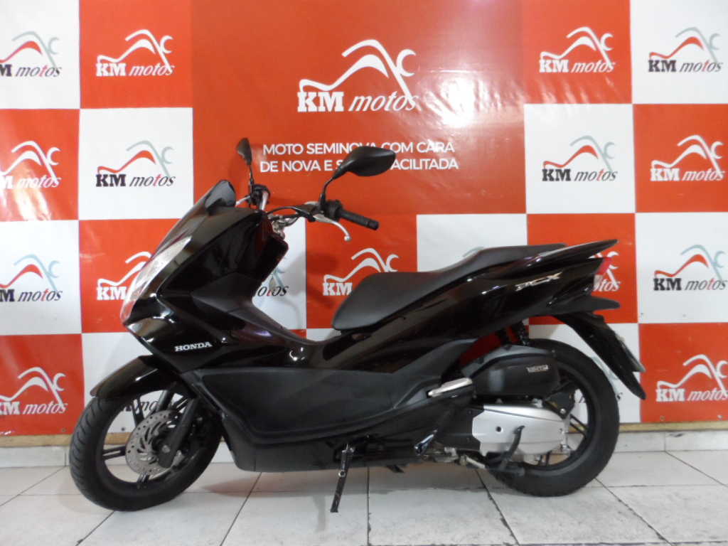 Honda Pcx 150 Preta 2016 | KM Motos | Sua Loja de Motos Seminovas