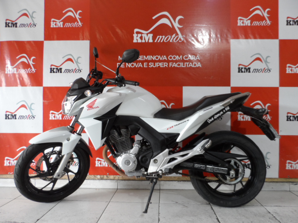 Honda Cb 250 Twister 2016 Branca | KM Motos | Sua Loja de Motos Seminovas