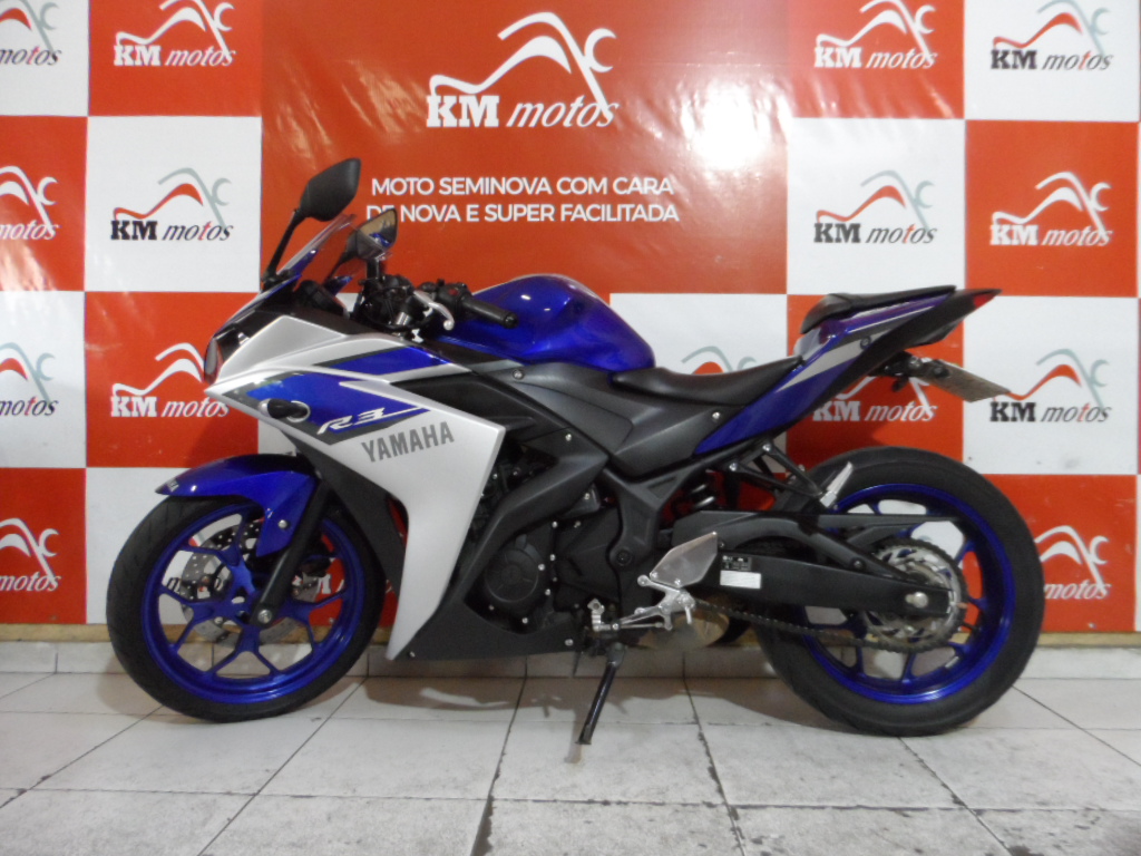 Yamaha YZF R3 Azul 2016 | KM Motos | Sua Loja de Motos Seminovas