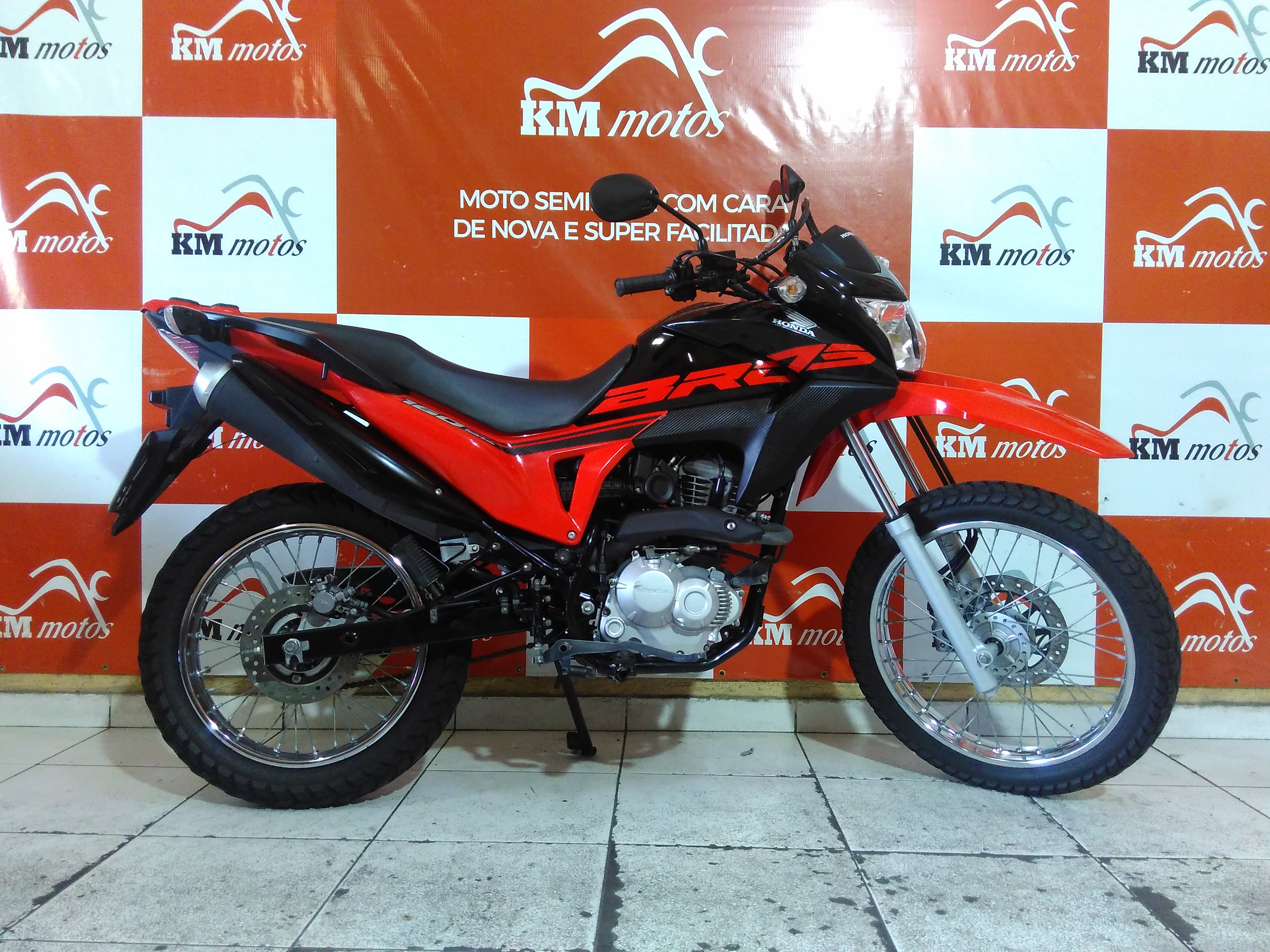 Honda NXR Bros 160 Esdd Vermelho | KM Motos | Sua Loja de Motos Semi Novas