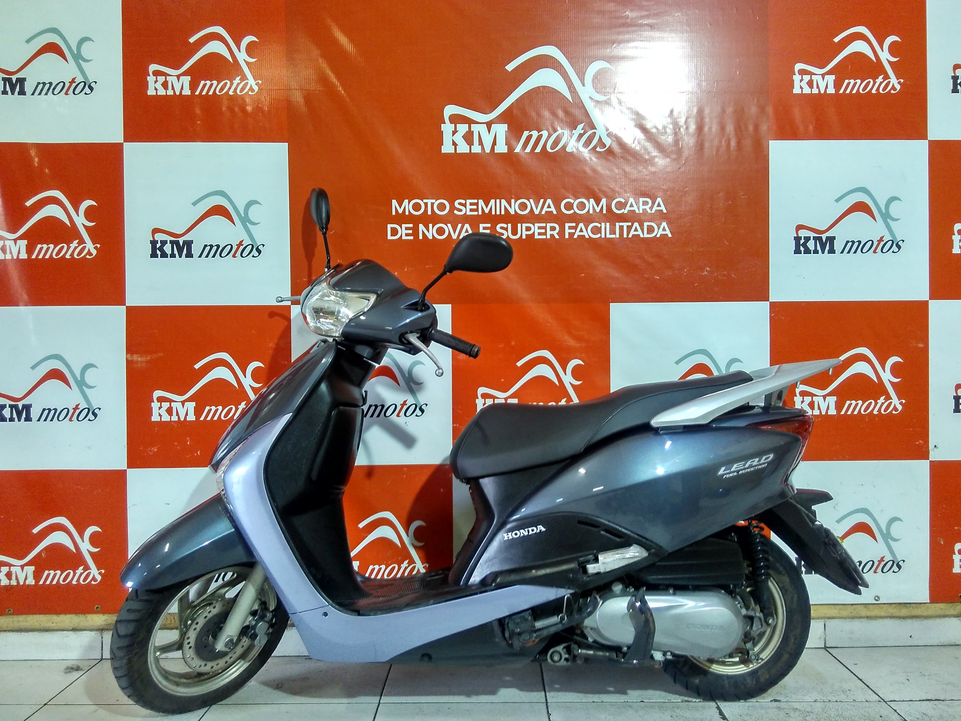 Honda Lead 110 Cinza 2012 | KM Motos | Sua Loja de Motos Seminovas