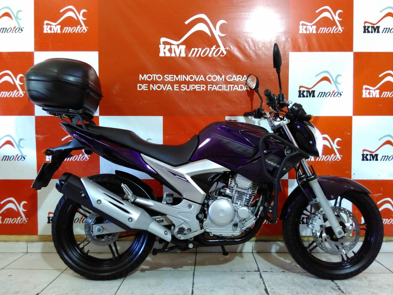Yamaha Fazer ys250 2011 Roxa | KM Motos | Sua Loja de Motos Seminovas