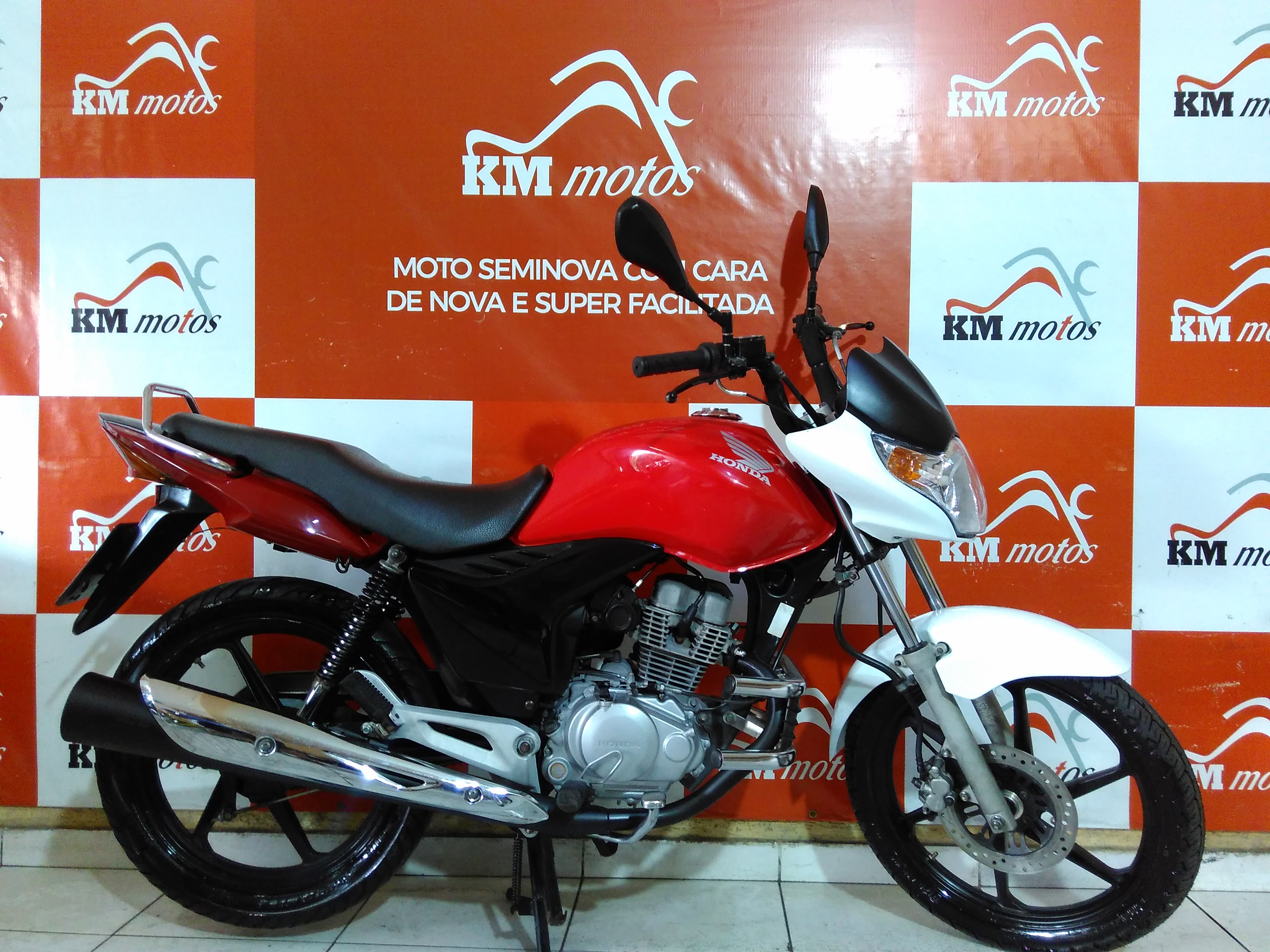 Honda Titan 150 esd Vermelha 2009 | KM Motos | Sua Loja de Motos Seminovas