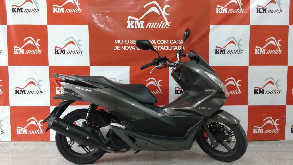 Honda PCX 150 cinza 2016 | KM Motos | Sua Loja de Motos Seminovas