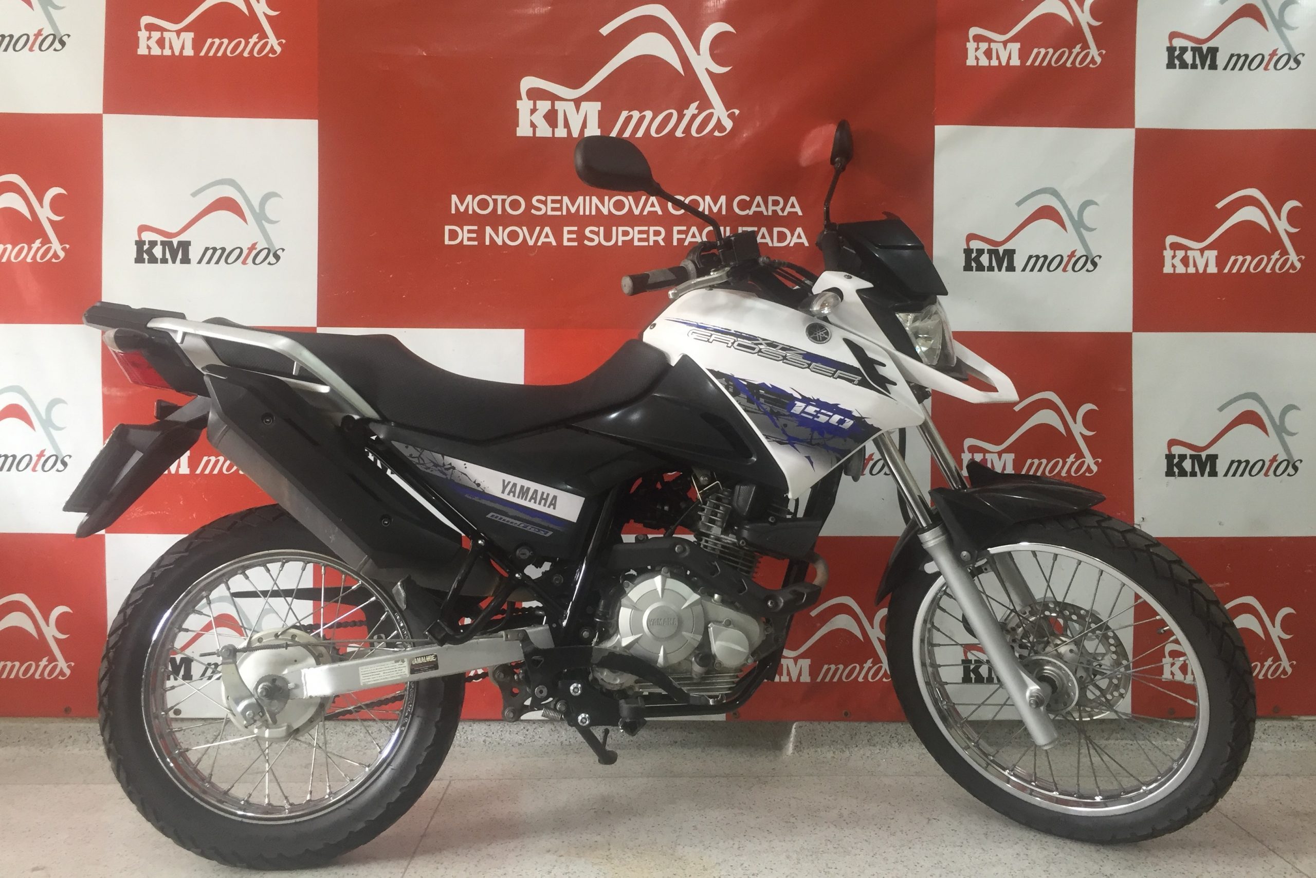 Yamaha XTZ 150 ed Branca 2015 | KM Motos | Sua Loja de Motos Semi Novas