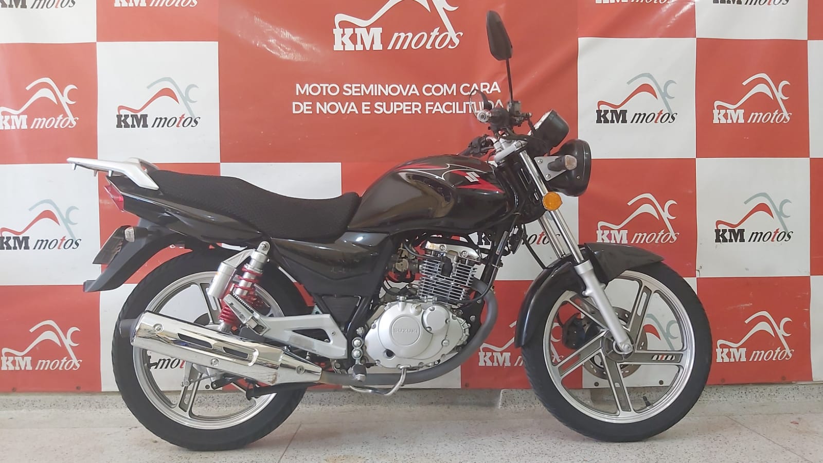 Suzuki GSR 150I 2013 Preta | KM Motos | Sua Loja de Motos Seminovas