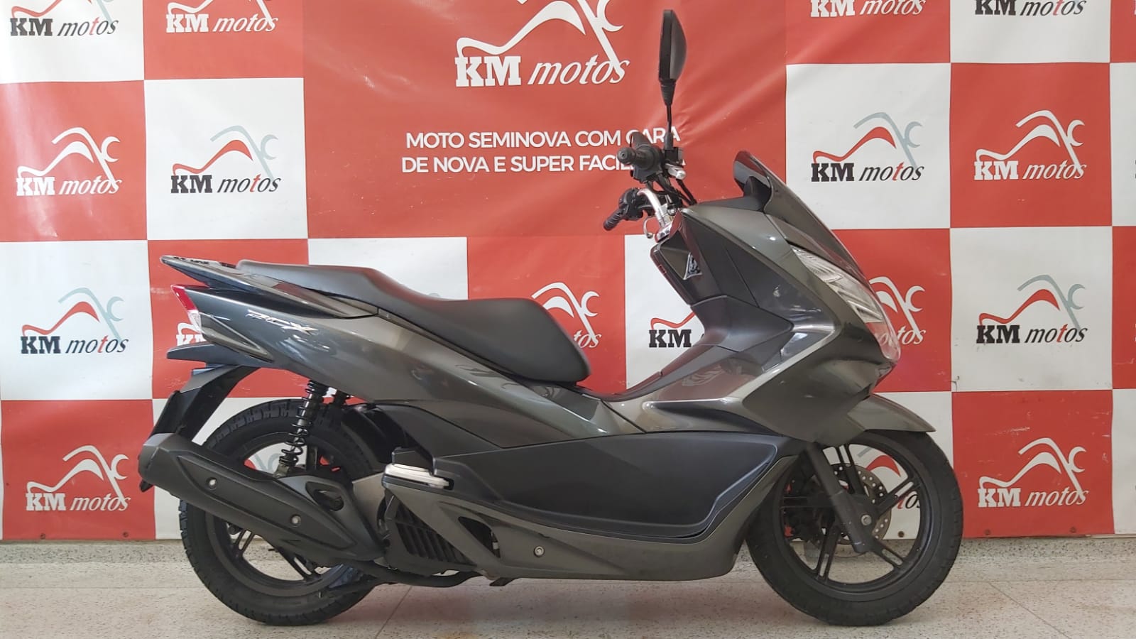 Honda PCX 150 2017 Cinza | KM Motos | Sua Loja de Motos Seminovas