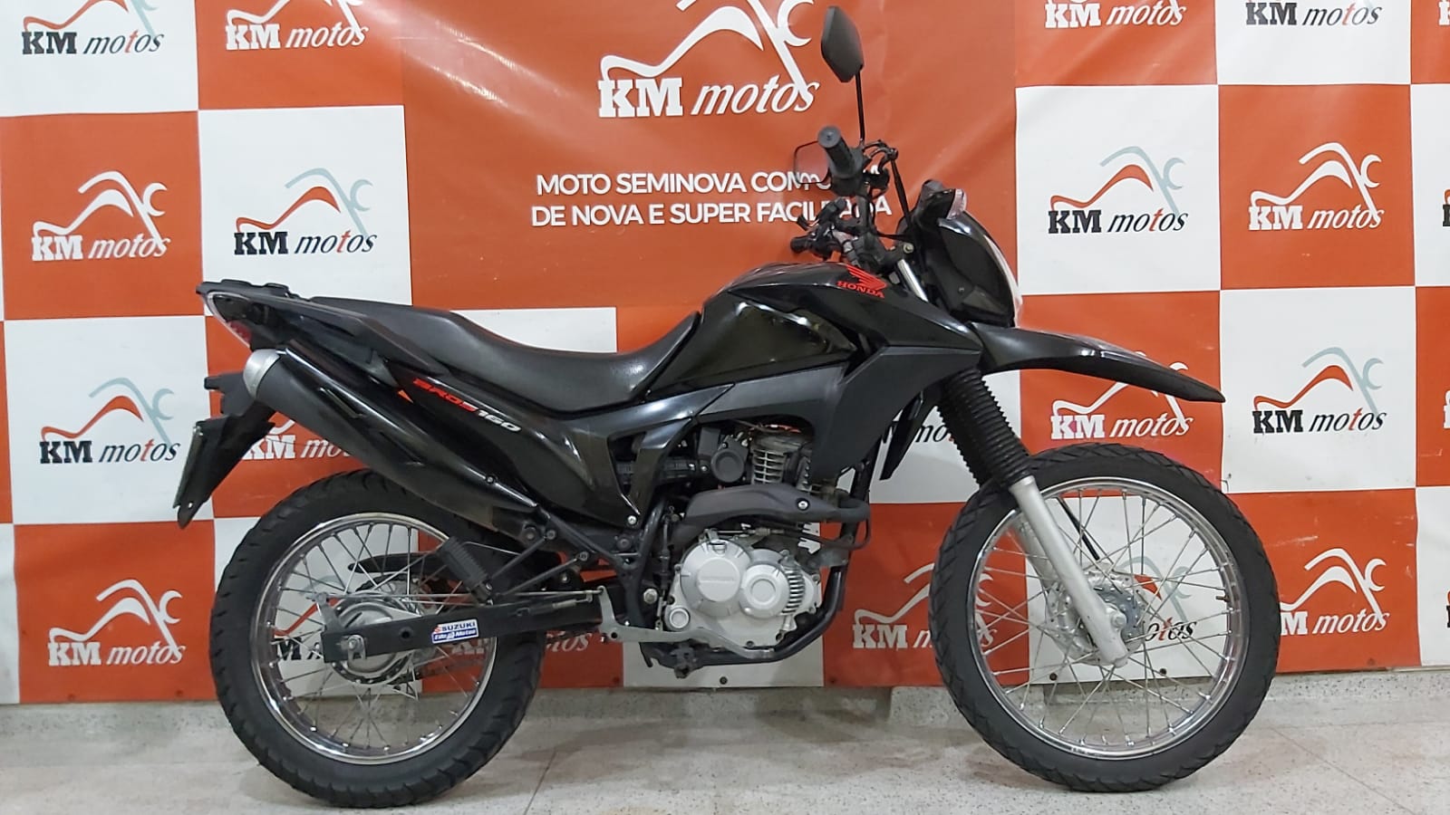 Honda NXR 160 Bros 2017 Preta | KM Motos | Sua Loja de Motos Seminovas