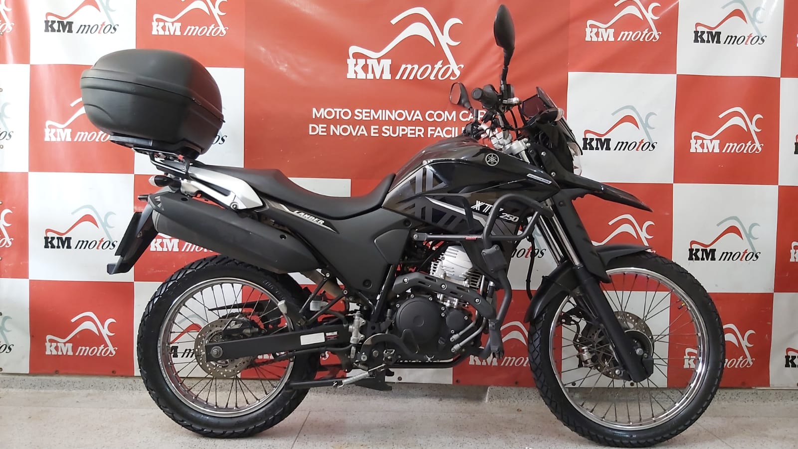 Yamaha XTZ 250 Lander 2021 Preta | KM Motos | Sua Loja de Motos Semi Novas