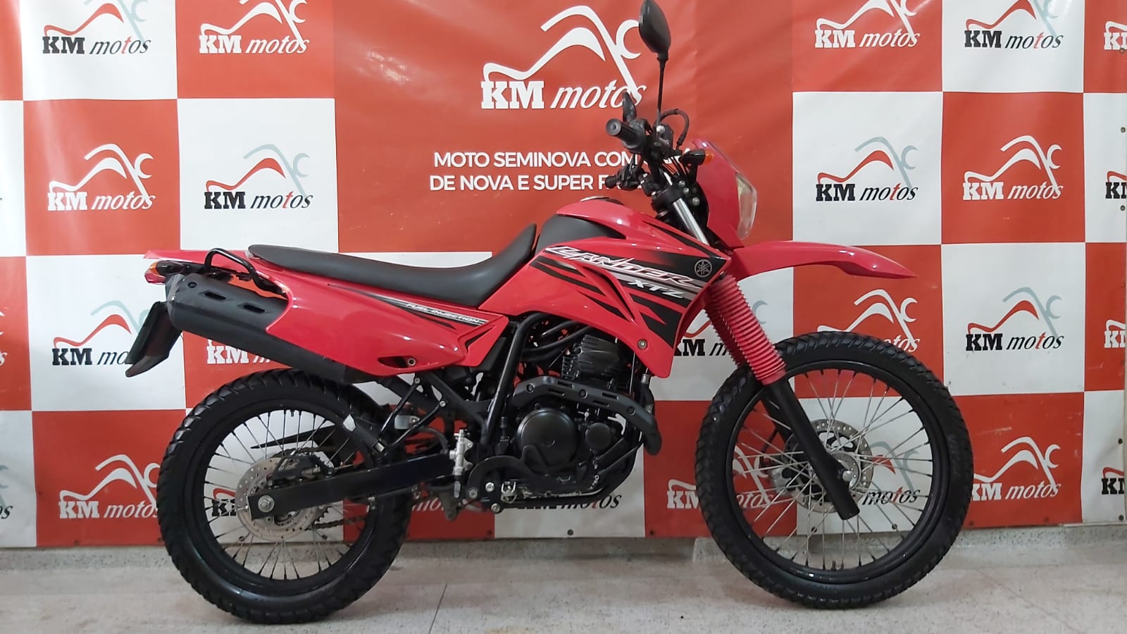 Yamaha XTZ 250 Lander 2007 Vermelha | KM Motos | Sua Loja de Motos ...
