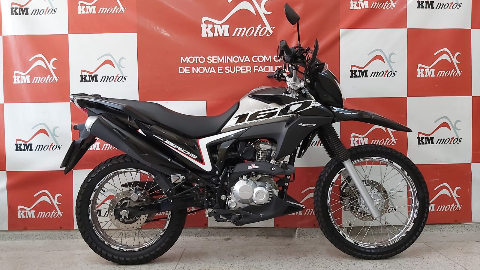 Honda NXR 160 Bros ESDD 2021 Preta | KM Motos | Sua Loja de Motos Semi ...