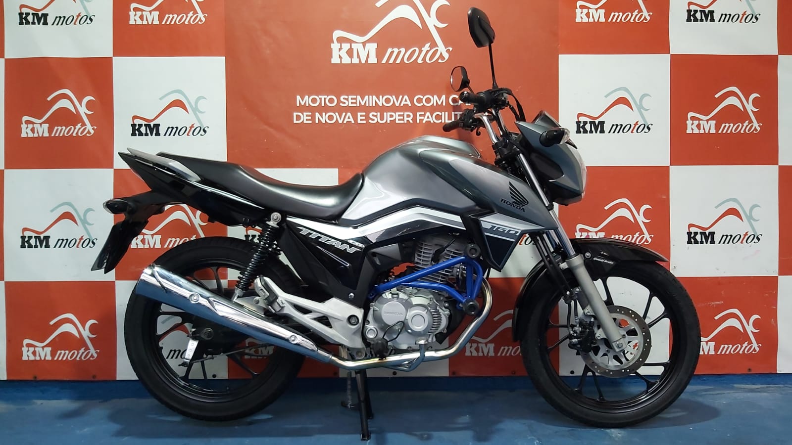 Honda Cg 160 Titan 2019 Prata Km Motos Sua Loja De Motos Seminovas