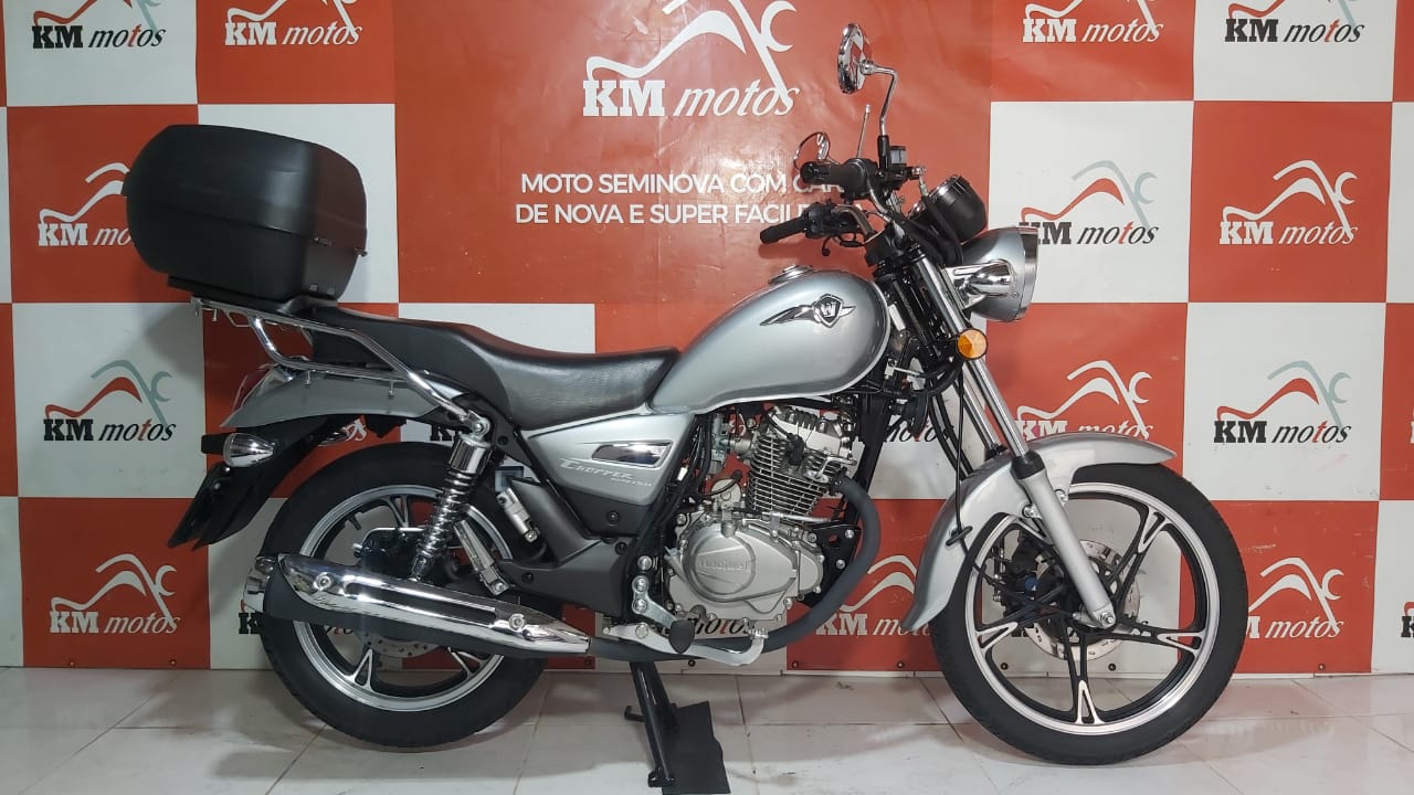 Haojue Chopper Road 150 2019 Cinza | KM Motos | Sua Loja de Motos Seminovas