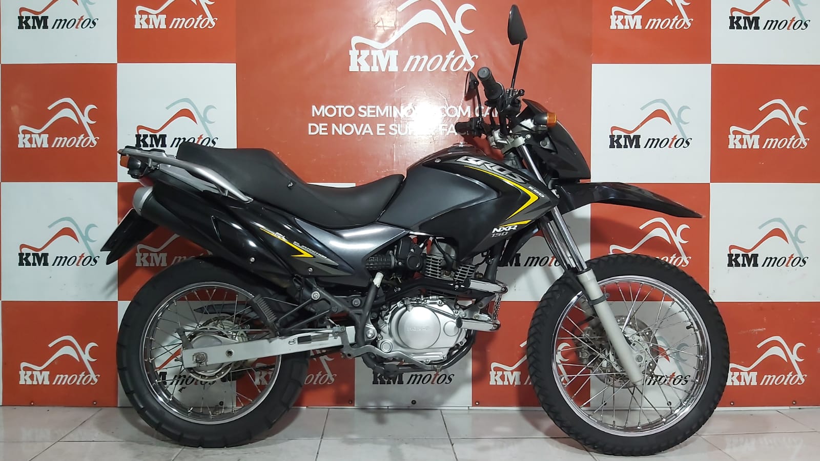 Honda NXR 150 Bros ESD 2012 Preta | KM Motos | Sua Loja de Motos Semi Novas