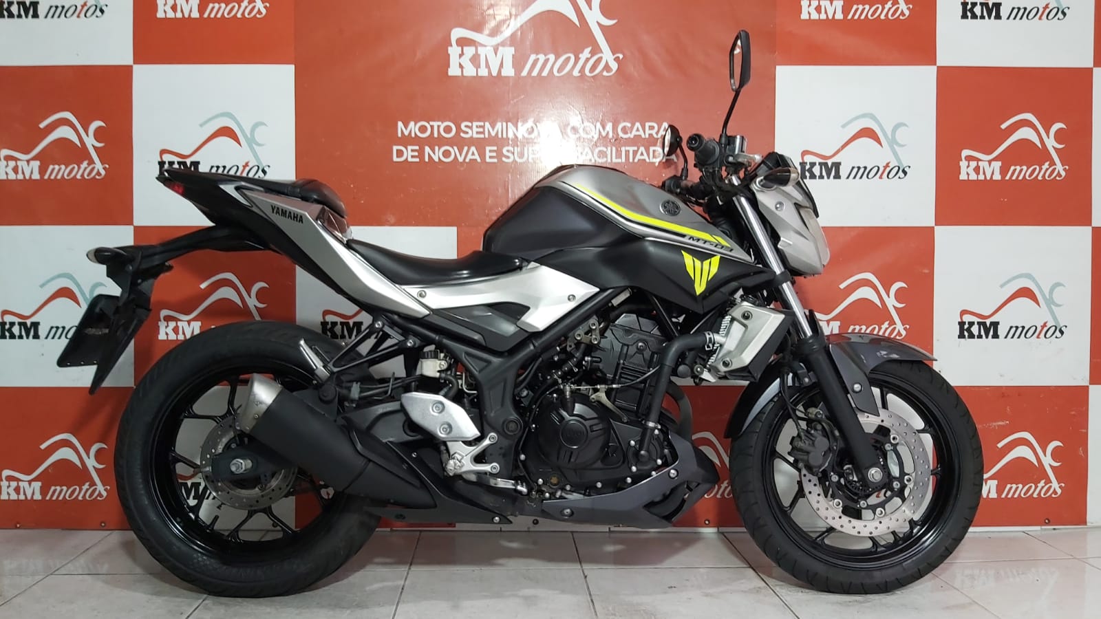 Yamaha MT-03 ABS 2018 Prata | KM Motos | Sua Loja de Motos Seminovas