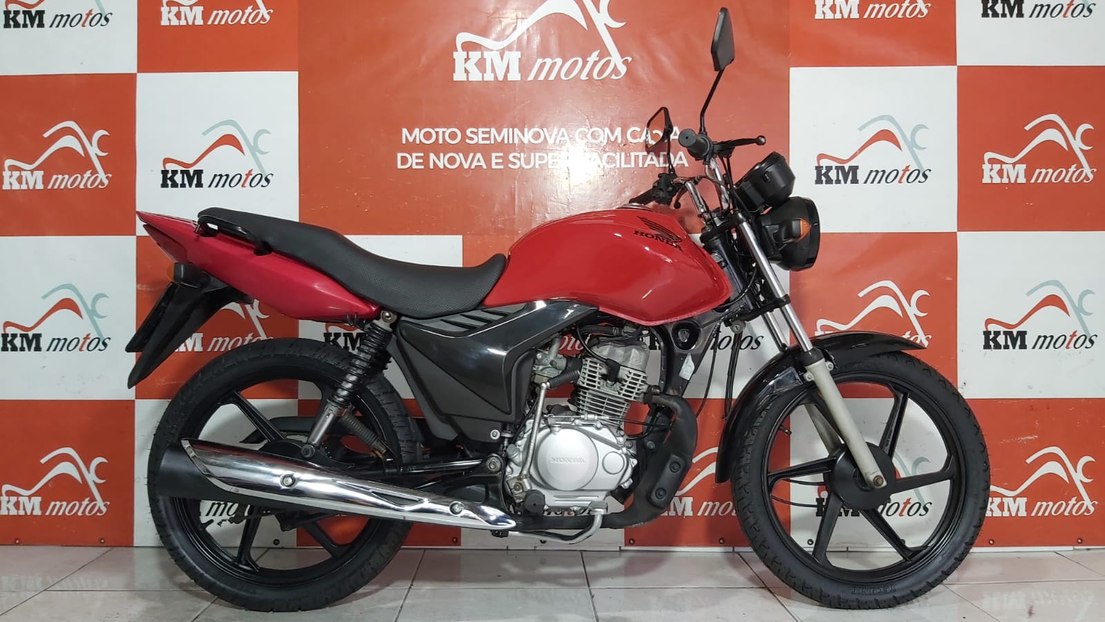 Honda CG 125 Fan KS 2011 Vermelha | KM Motos | Sua Loja de Motos Seminovas