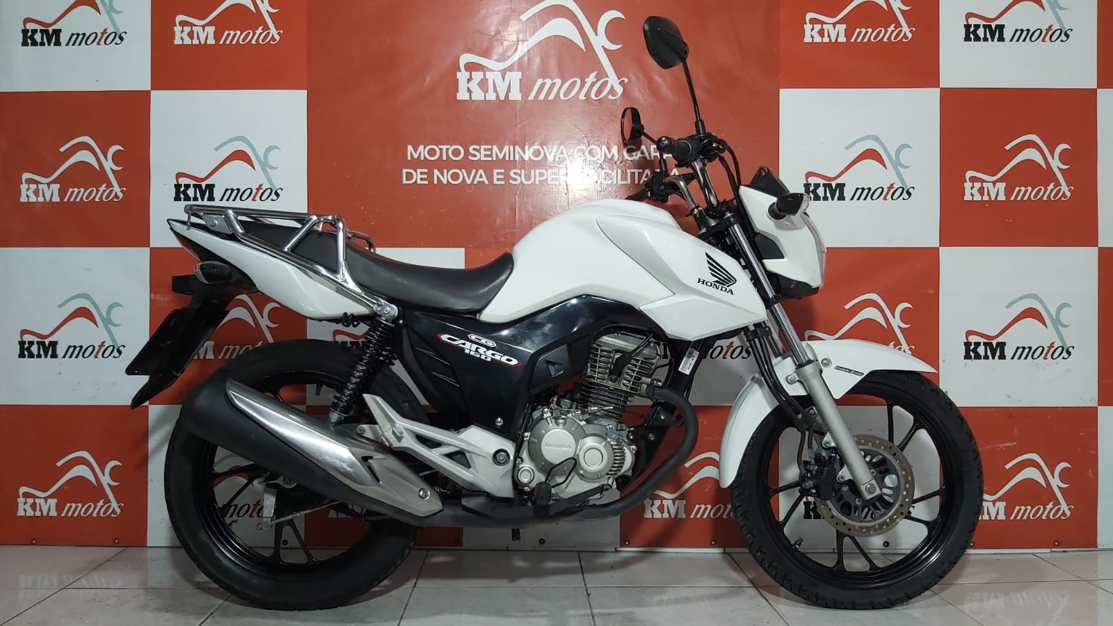 Honda CG 160 Cargo 2020 Branca | KM Motos | Sua Loja de Motos Seminovas
