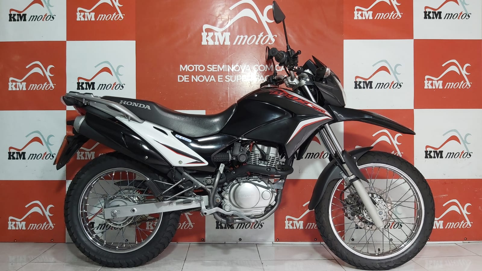 Honda NXR 150 Bros ESD FlexOne 2014 Preta | KM Motos | Sua Loja de Motos Seminovas