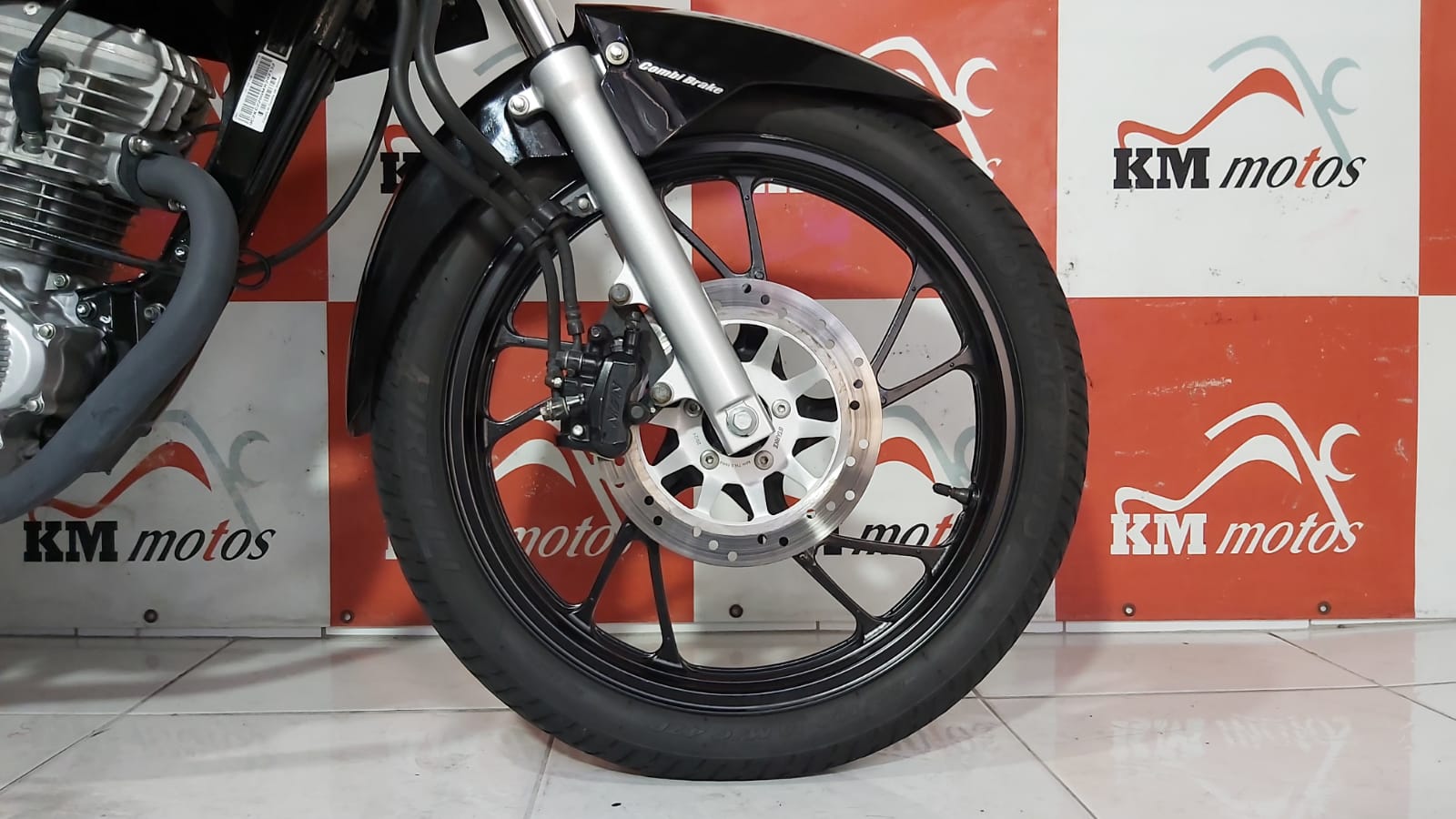 Honda CG 160 Fan CBS 2021 Preta | KM Motos | Sua Loja de Motos Semi Novas