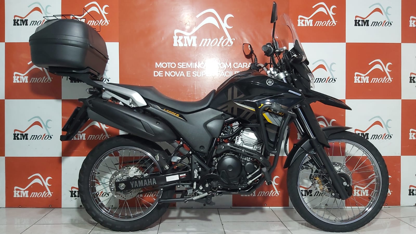 Yamaha XTZ 250 Lander ABS BlueFlex 2020 Preta | KM Motos | Sua Loja de ...