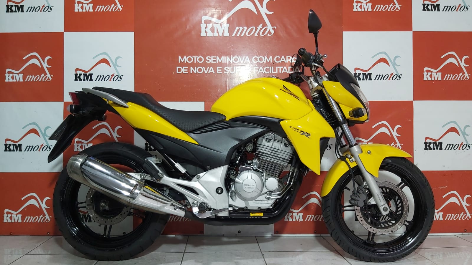 Honda CB 300R 2013 Amarela | KM Motos | Sua Loja de Motos Seminovas
