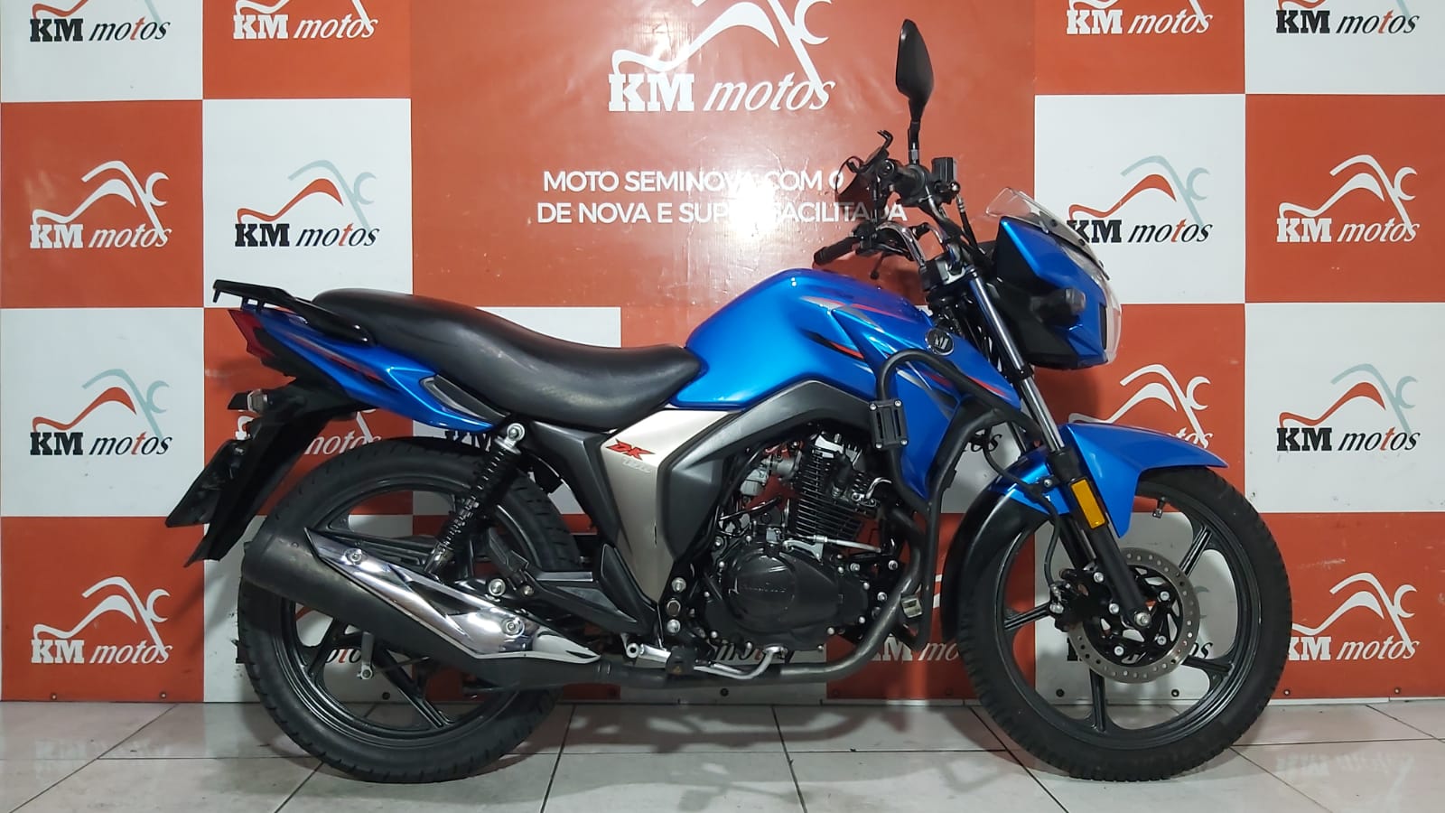Haojue DK 150 2019 Azul | KM Motos | Sua Loja de Motos Seminovas