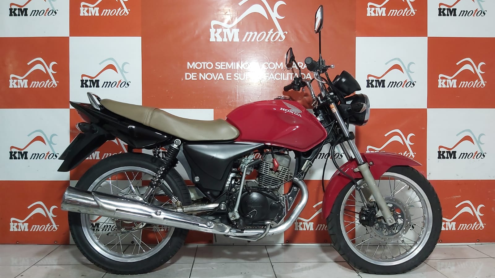 Honda CG 150 Titan Ks 2008 Vermelha | KM Motos | Sua Loja de Motos Seminovas