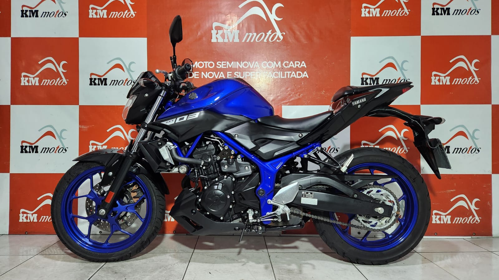 Yamaha Mt 03 Abs 2020 Azul | KM Motos | Sua Loja de Motos Semi Novas