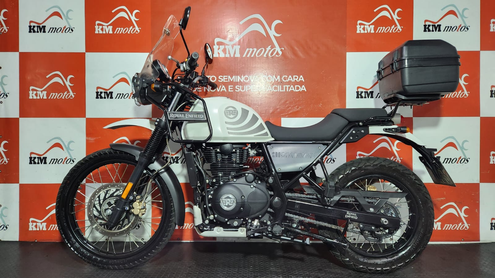Royal Enfield Himalayan ABS 2020 Branca | KM Motos | Sua Loja de Motos ...