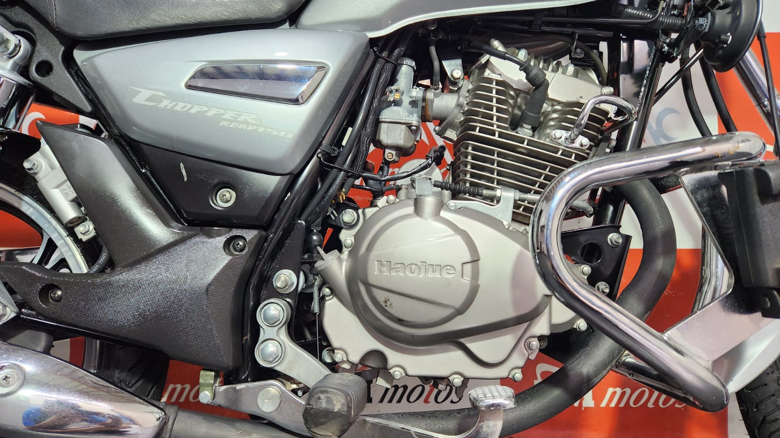 Haojue Chopper 150 Road 2019 Cinza | KM Motos | Sua Loja de Motos Seminovas