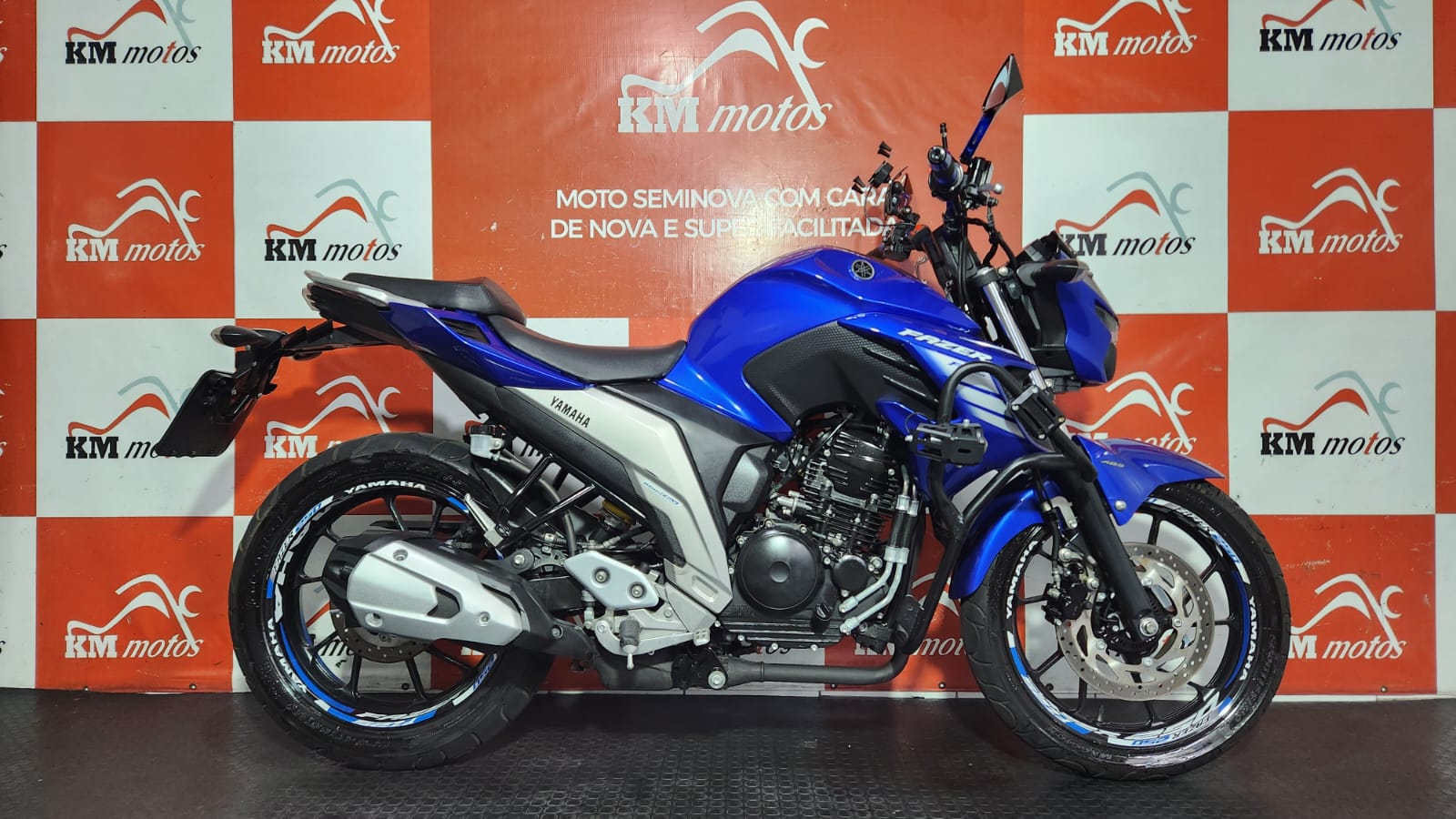 Yamaha FZ25 Fazer ABS Azul | KM Motos | Sua Loja de Motos Seminovas