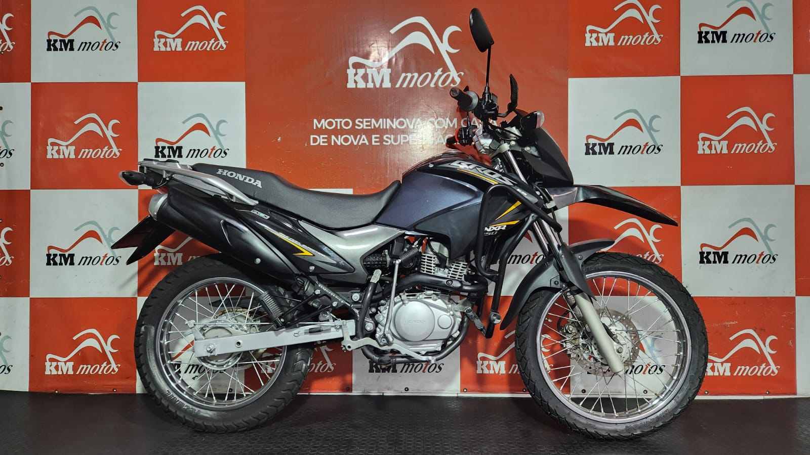 Honda NXR 150 Bros KS 2012 Preta | KM Motos | Sua Loja de Motos Seminovas