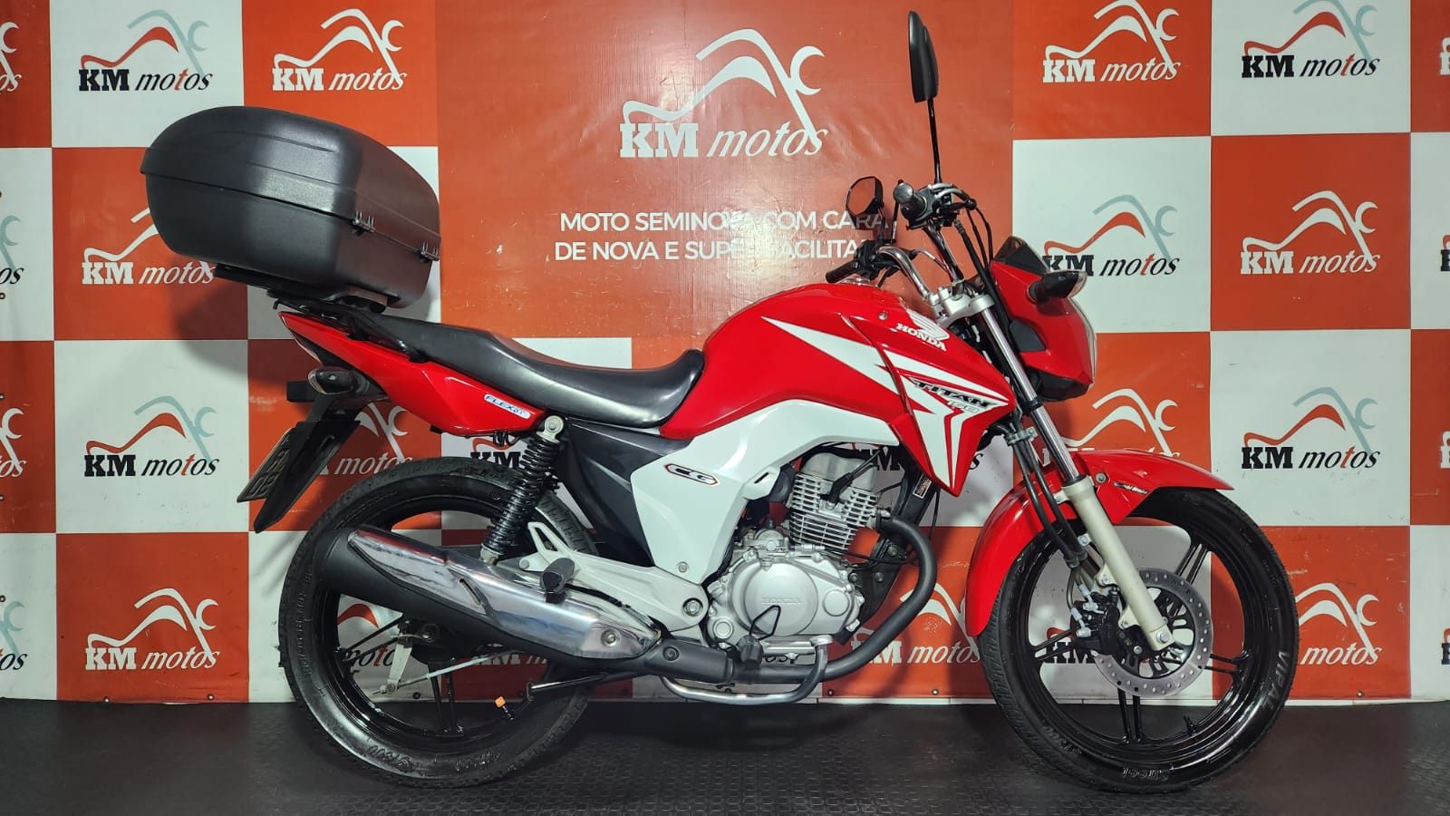 Honda CG 150 Titan EX 2015 Vermelha | KM Motos | Sua Loja de Motos ...