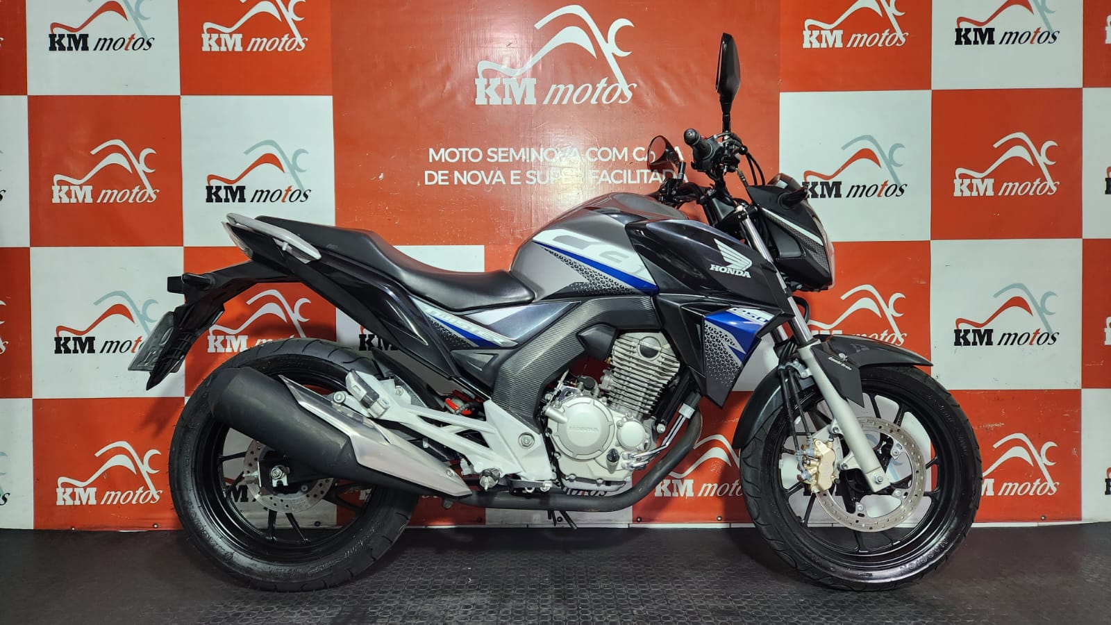 Honda CB 250F Twister CBS 2020 Cinza | KM Motos | Sua Loja de Motos Seminovas