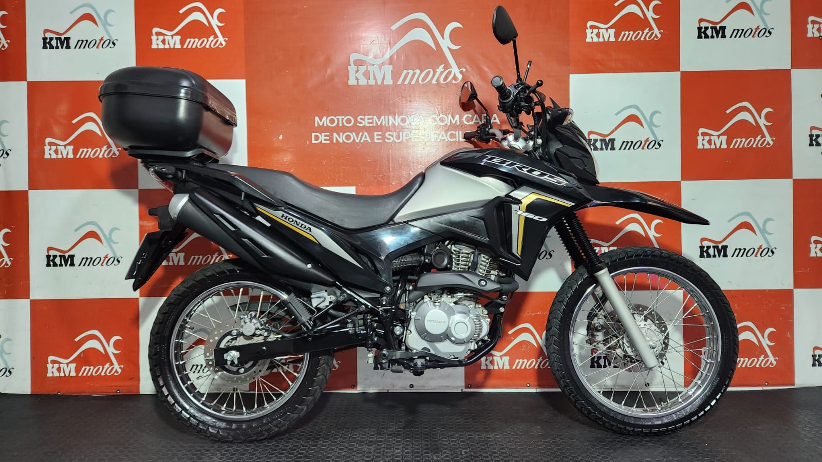 Honda NXR 160 Bros ESDD 2022 Preta | KM Motos | Sua Loja de Motos Seminovas