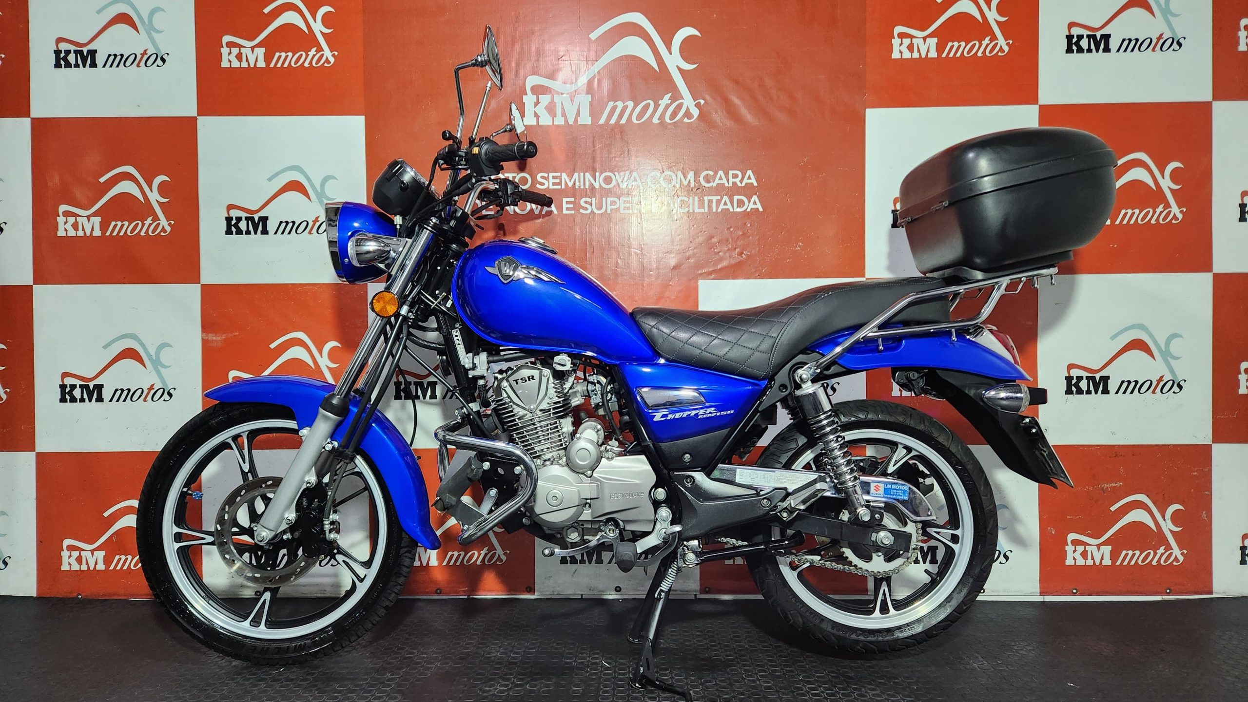 Haojue Chopper 150 Road CBS 2020 Azul | KM Motos | Sua Loja de Motos ...