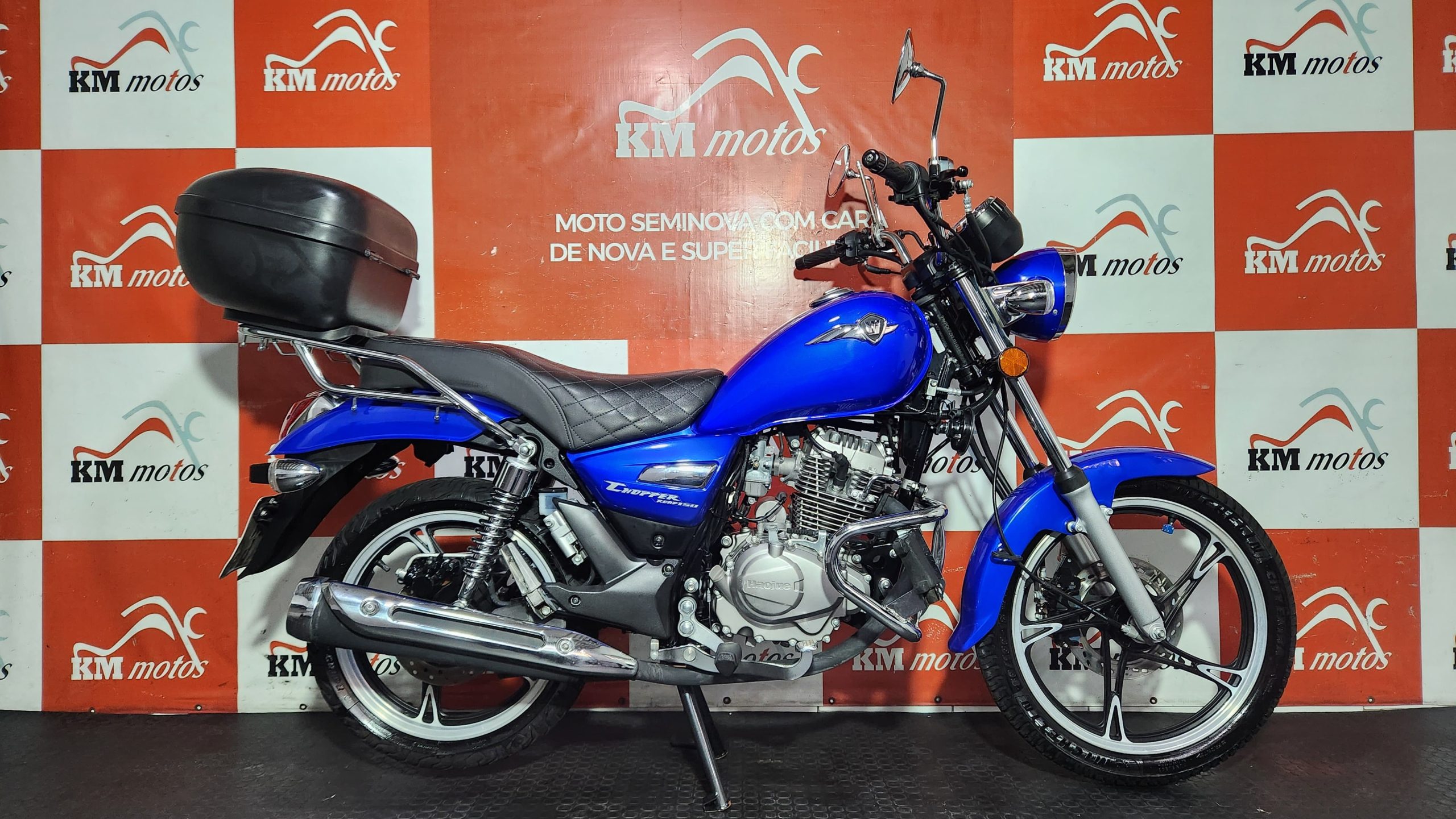 Haojue Chopper 150 Road CBS 2020 Azul | KM Motos | Sua Loja de Motos ...