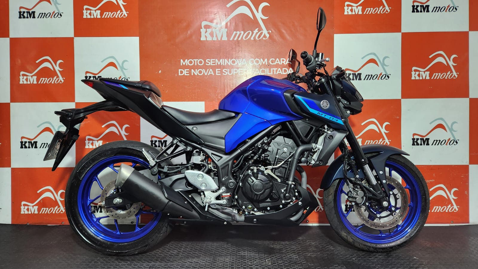 Yamaha MT-03 ABS 2023 Azul | KM Motos | Sua Loja de Motos Seminovas