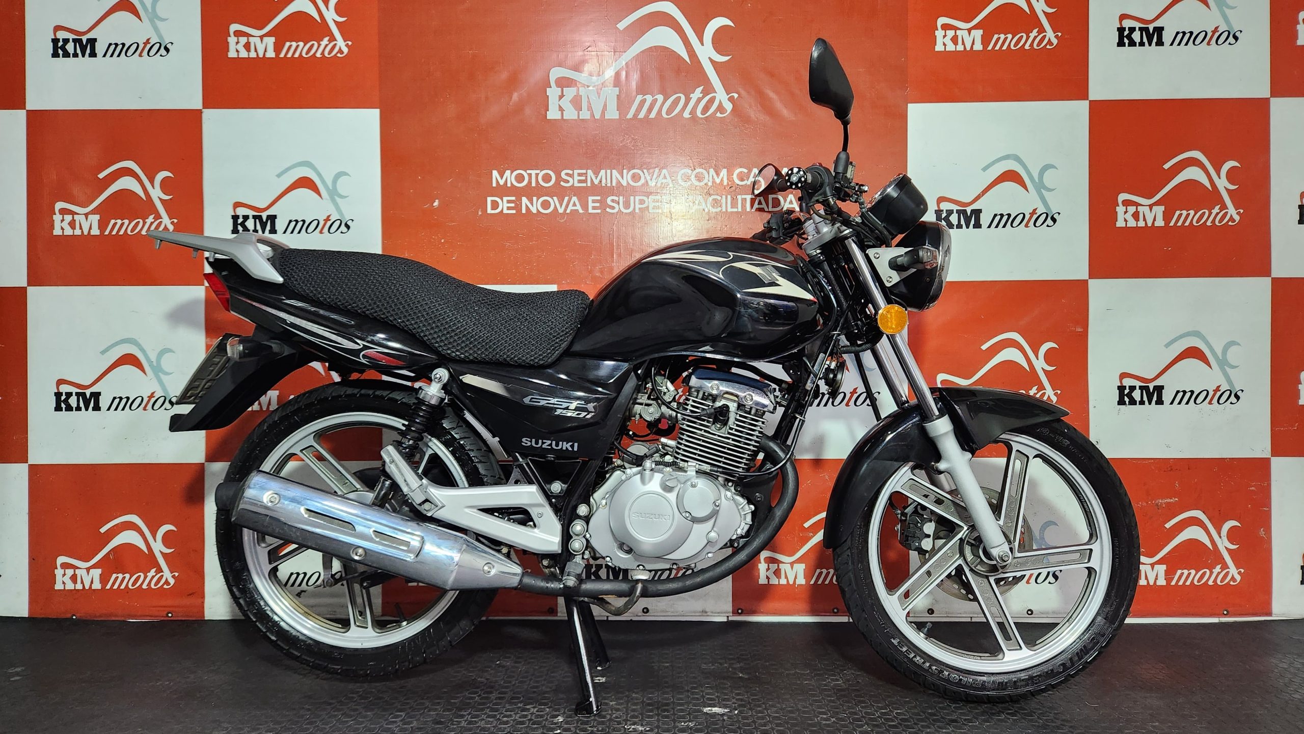 Suzuki GSR 150i 2016 Preta | KM Motos | Sua Loja de Motos Seminovas