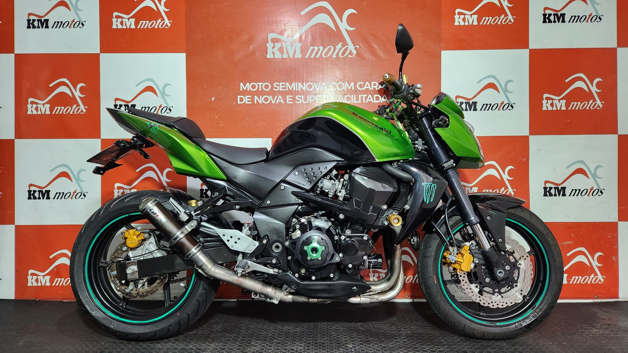Kawasaki Z750 ABS 2011 Verde | KM Motos | Sua Loja de Motos Seminovas