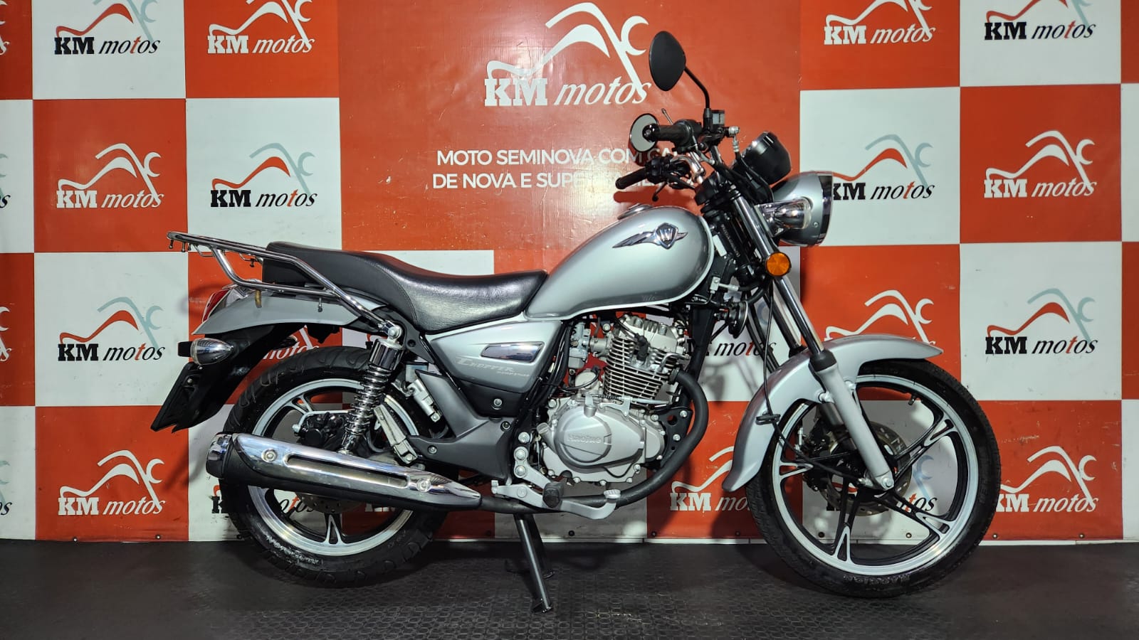 Haojue Chopper 150 Road CBS 2019 Cinza | KM Motos | Sua Loja de Motos ...