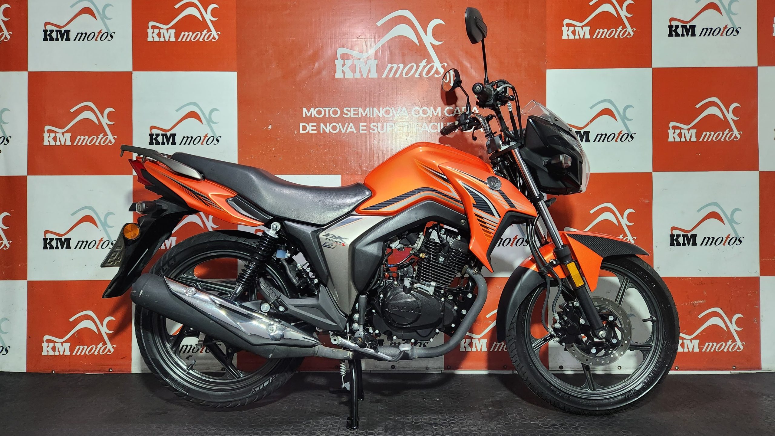 Haojue DK 150S FI 2020 Laranja | KM Motos | Sua Loja de Motos Seminovas