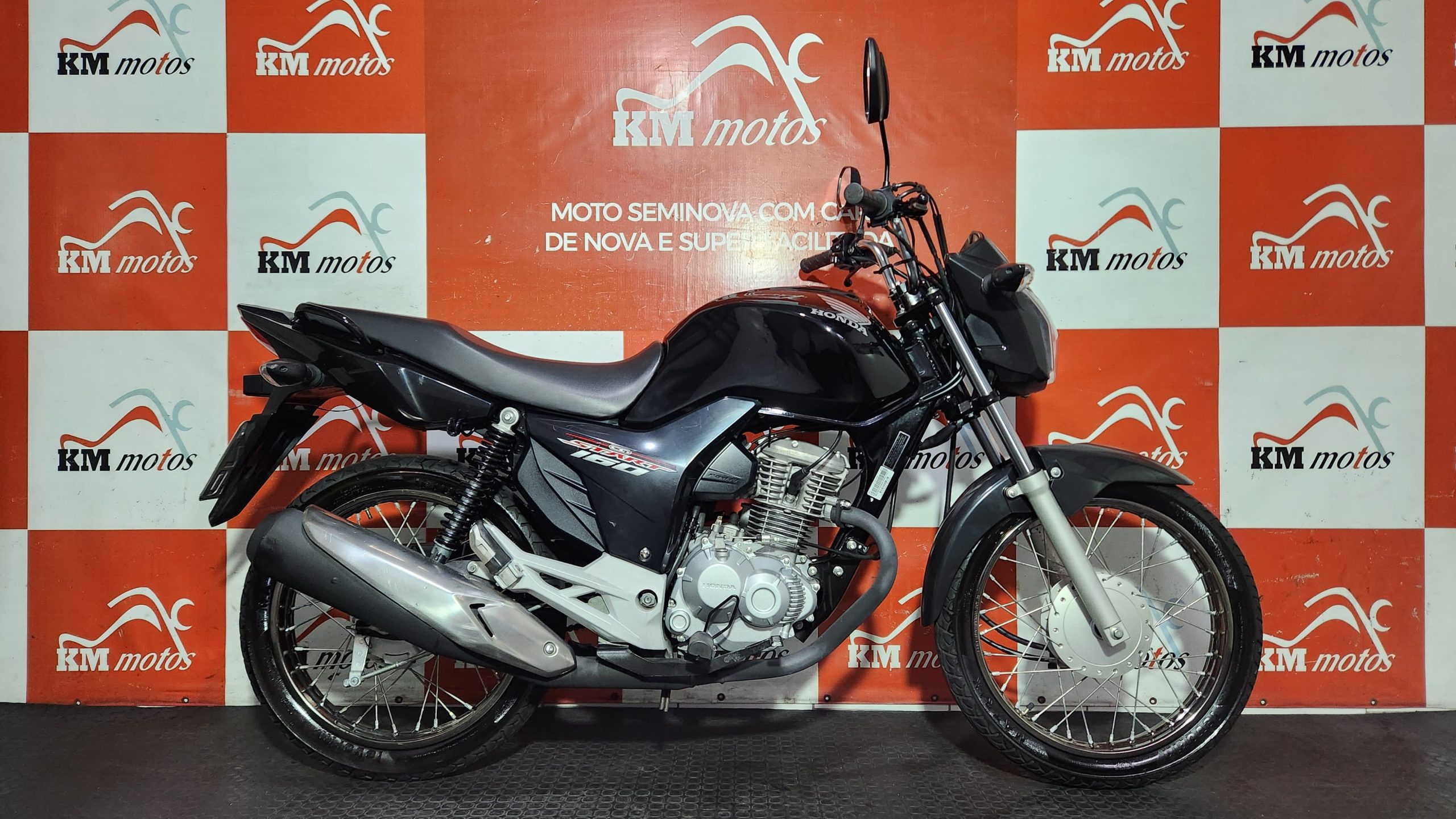 Honda CG 160 Start 2019 Preta | KM Motos | Sua Loja de Motos Seminovas