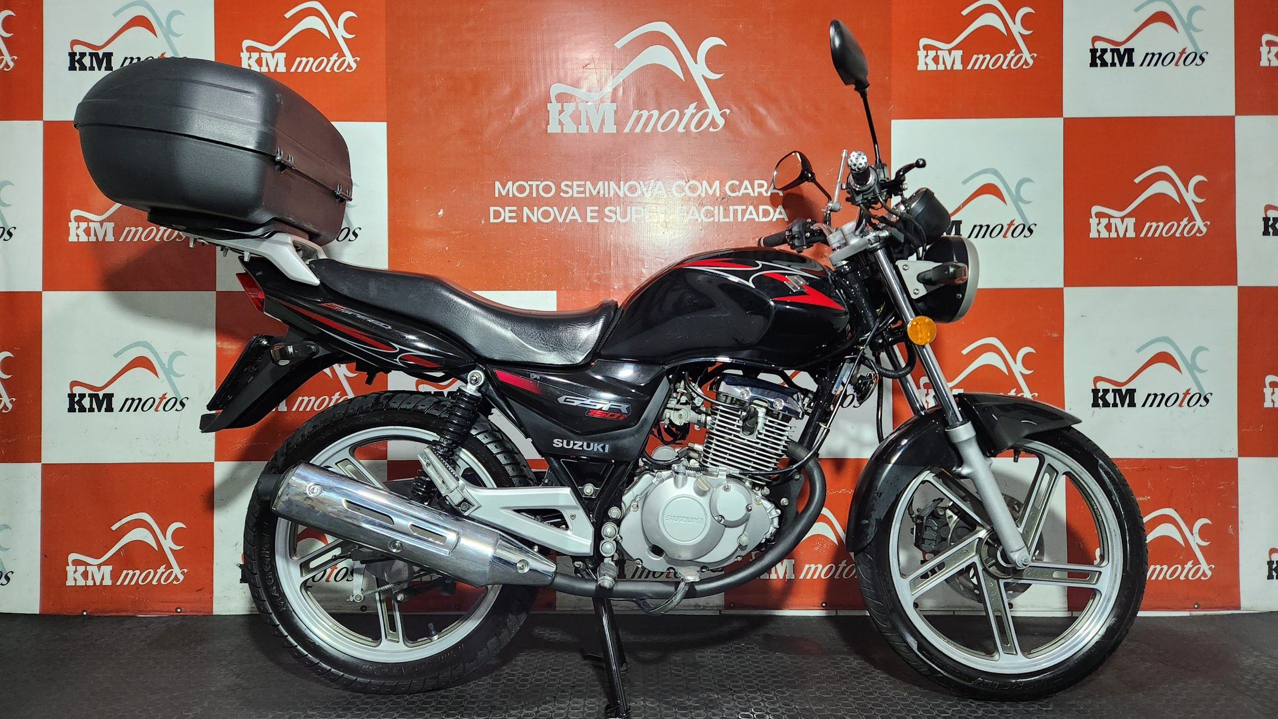 Suzuki GSR 150i 2016 Preta | KM Motos | Sua Loja de Motos Seminovas