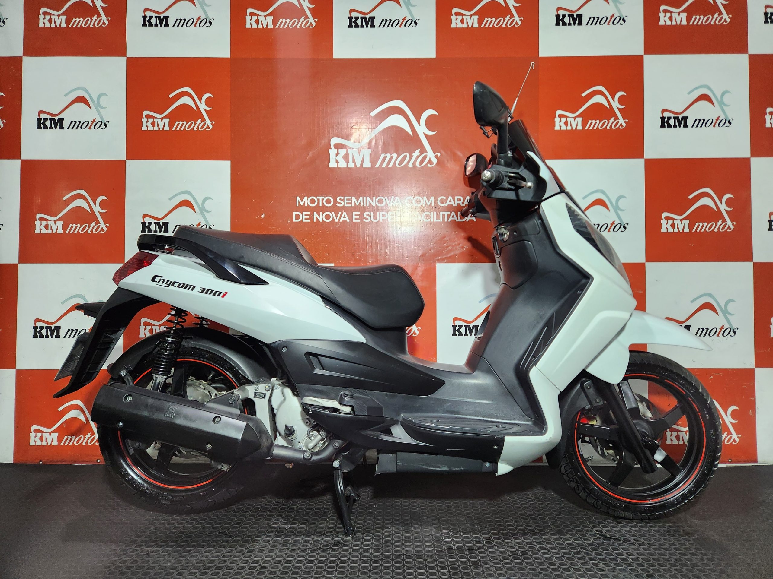 Dafra Citycom 300i CBS 2015 Branca | KM Motos | Sua Loja de Motos Seminovas